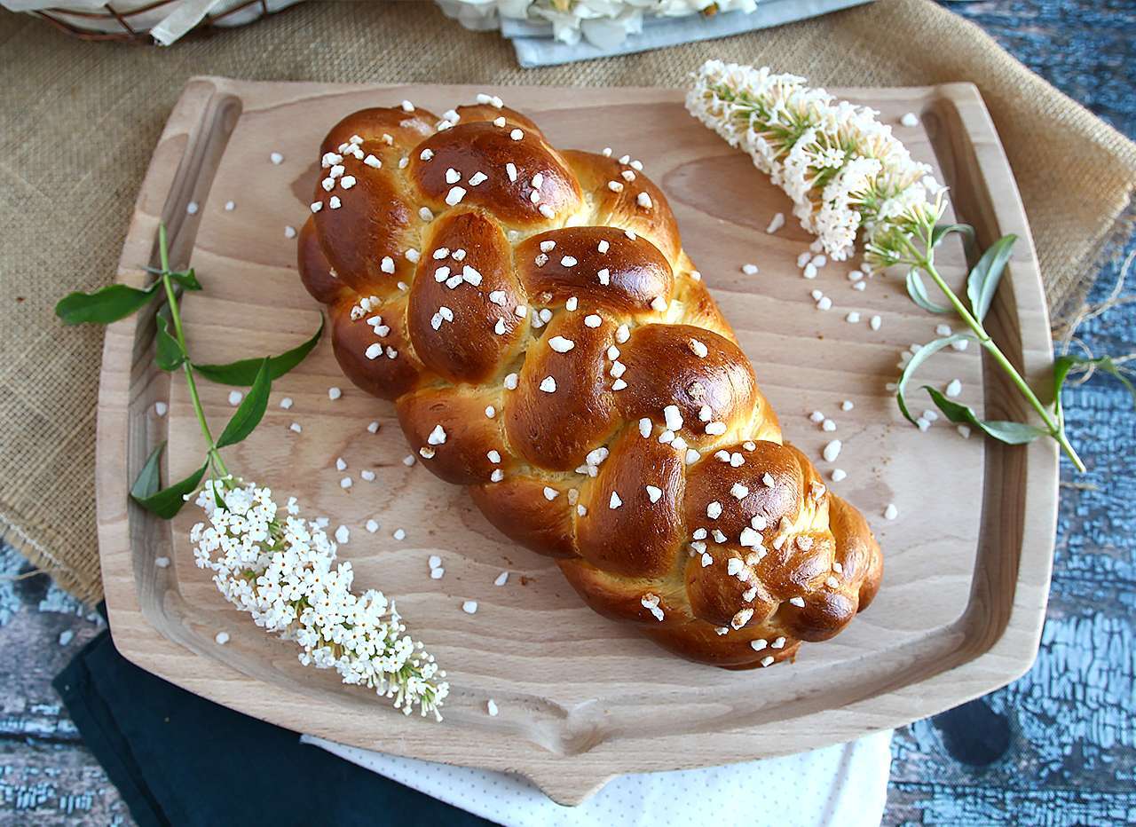 8-strengs gevlochten knotten - Recept Petitchef