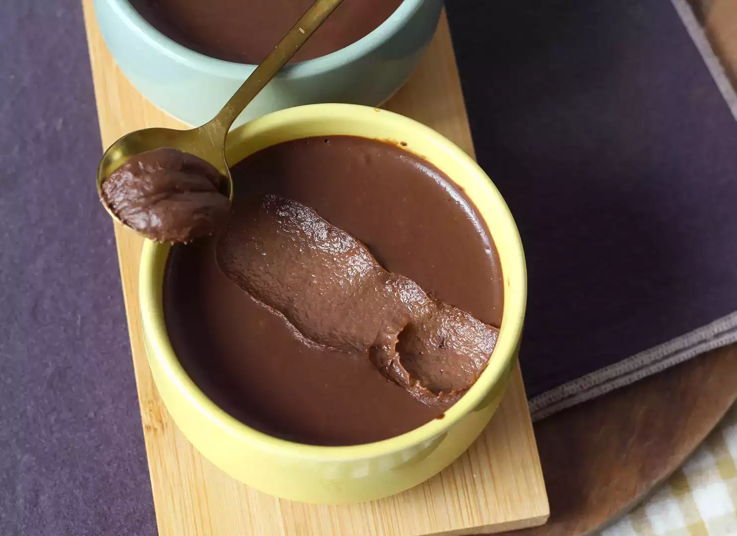 Chocolade bananenroom dessert met slechts 3 ingrediënten!