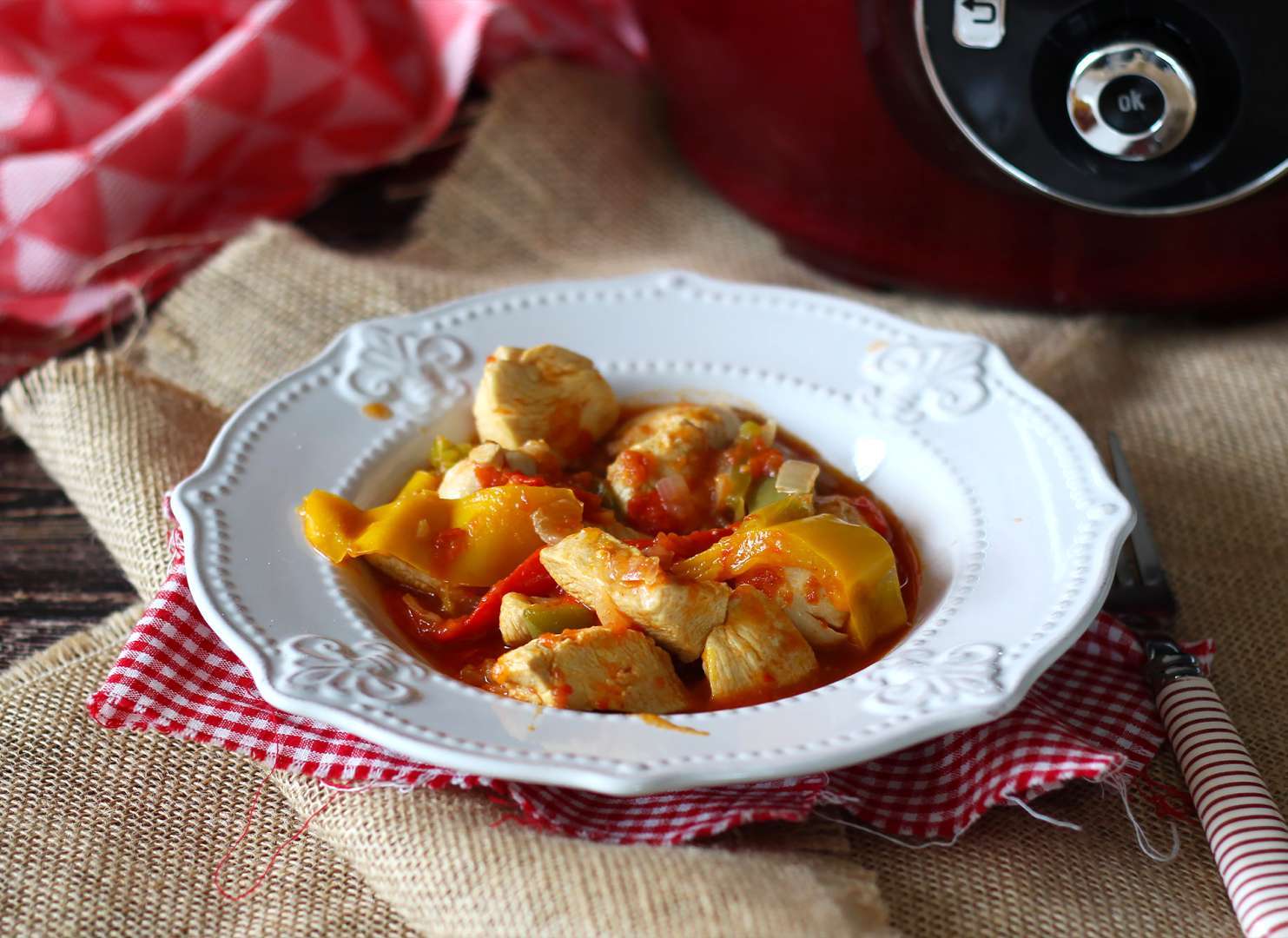 Baskische kip recept in de cookeo