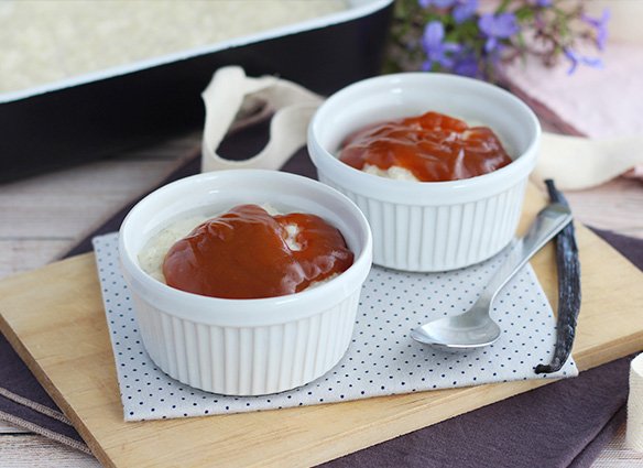 Rijstpudding met gezouten boterkaramel recept