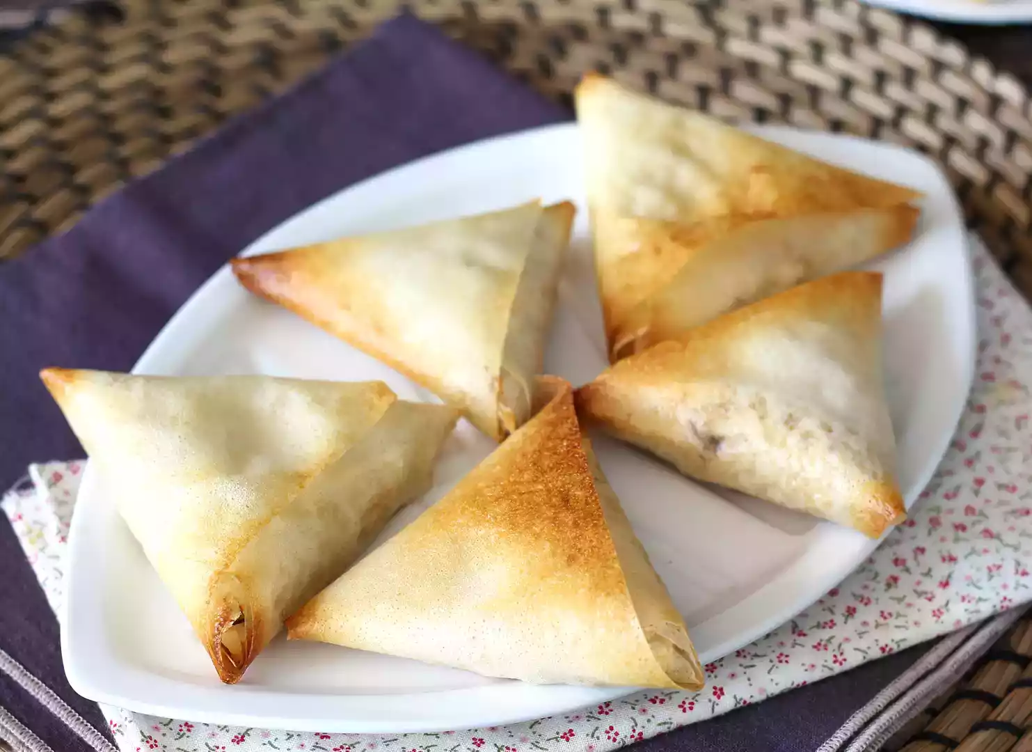 Recept voor samoussas met makreel en fromage frais
