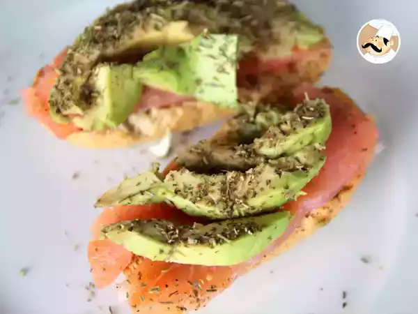 Zalm en avocado bruschetta recept