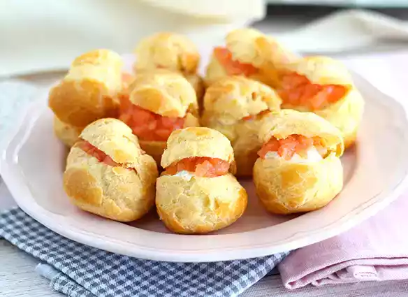 Zalm soesjes recept